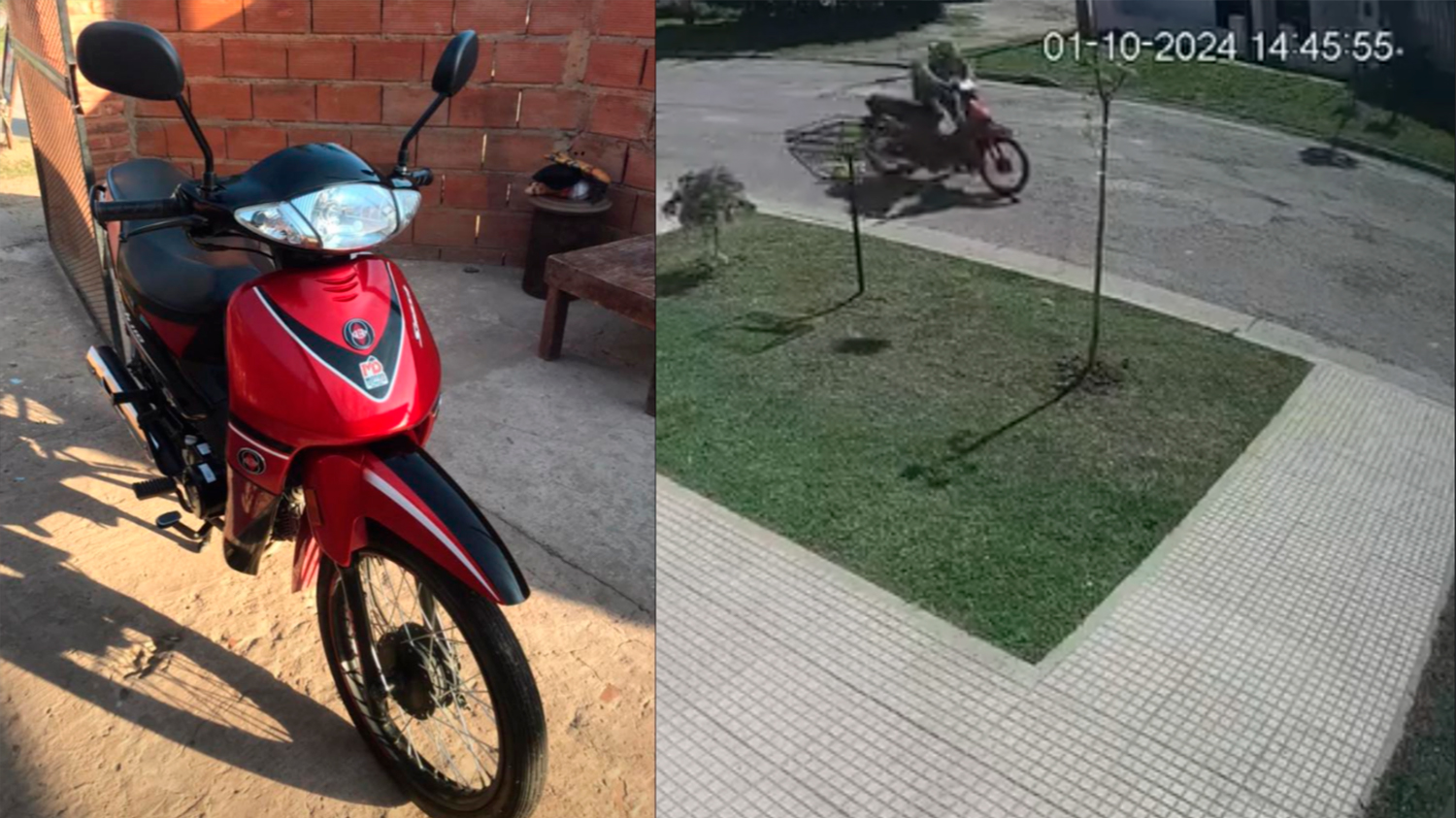 Registran el robo de una moto 110 CC de la vía pública, buscan datos de ...